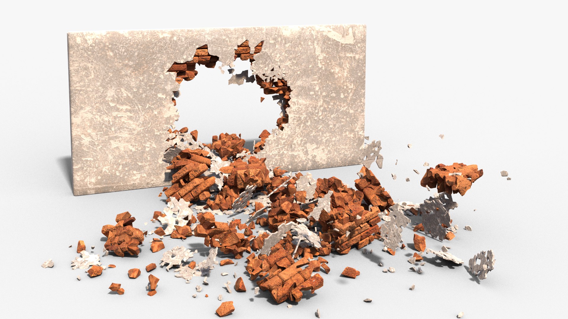 3D Animated Wall Hole Model - TurboSquid 1786730