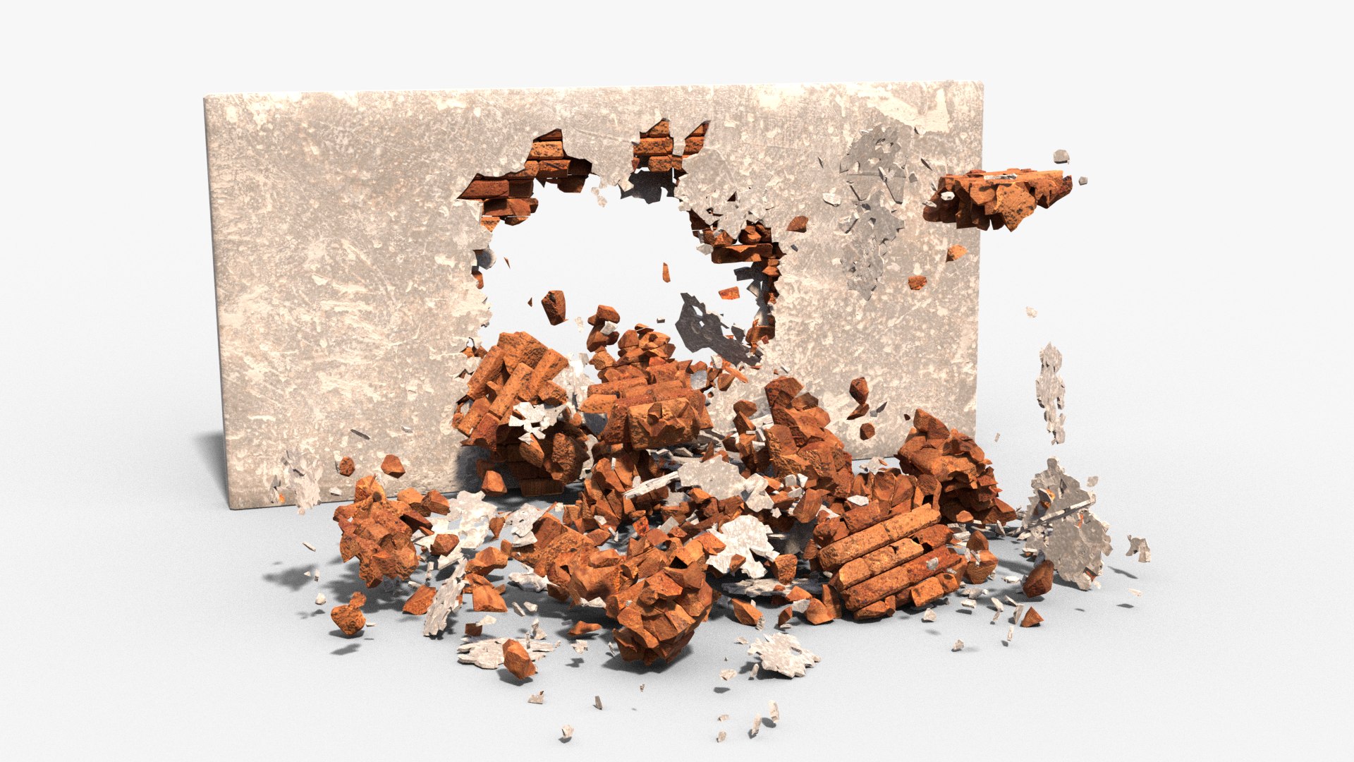 3D Animated Wall Hole Model - TurboSquid 1786730