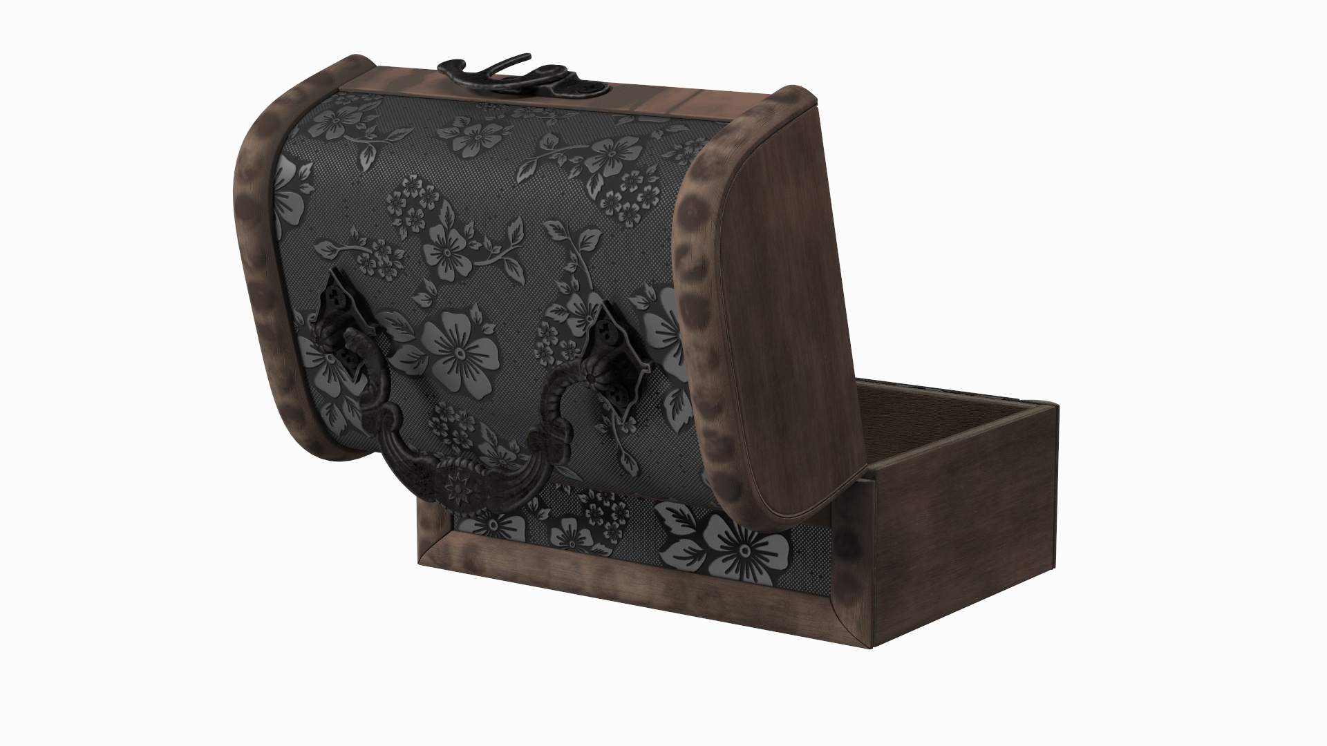 Old Open Wooden Chest 3D Model - TurboSquid 2091420