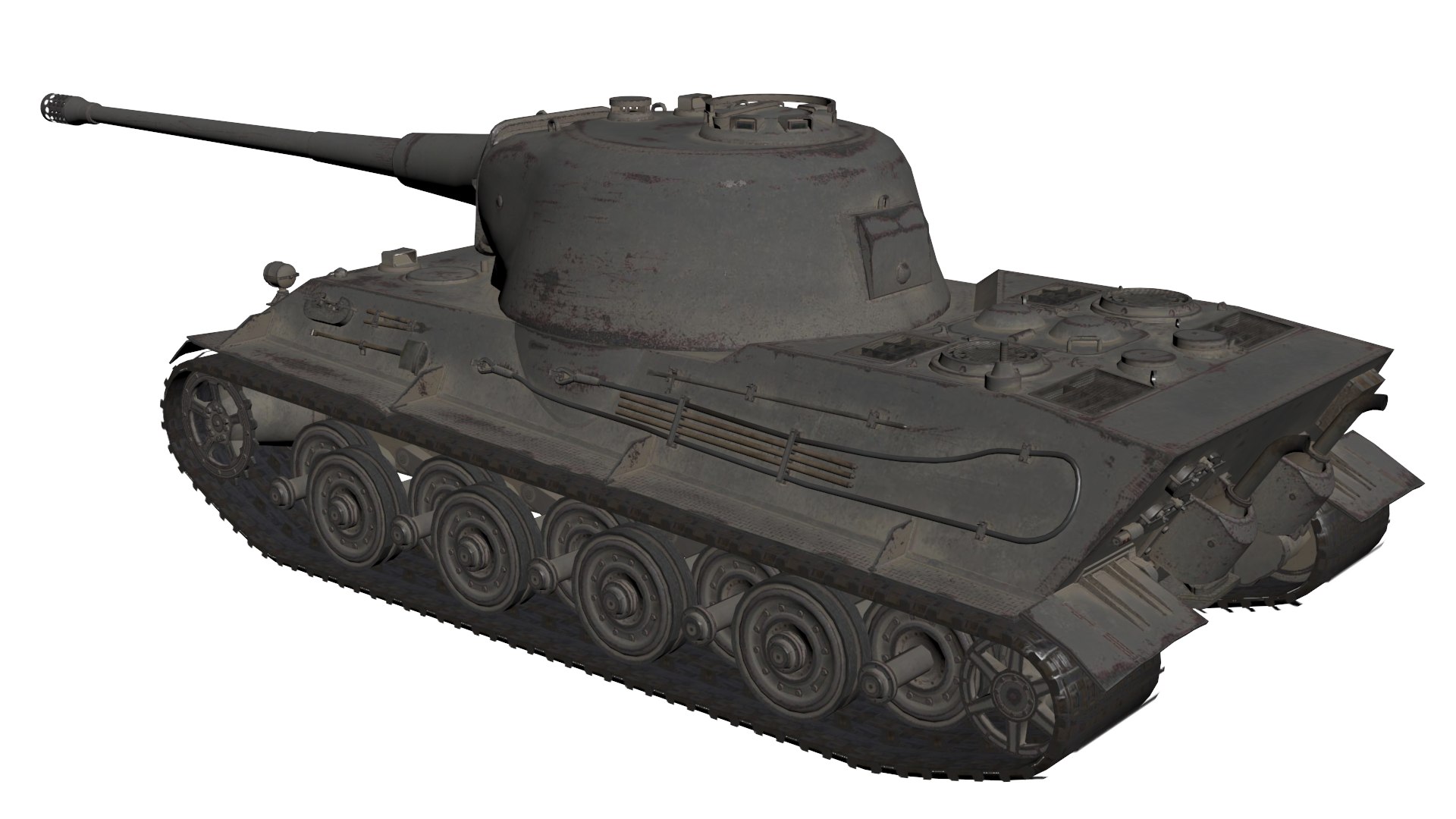 WWII Germany Lowe Heavy Tank Model - TurboSquid 2216546