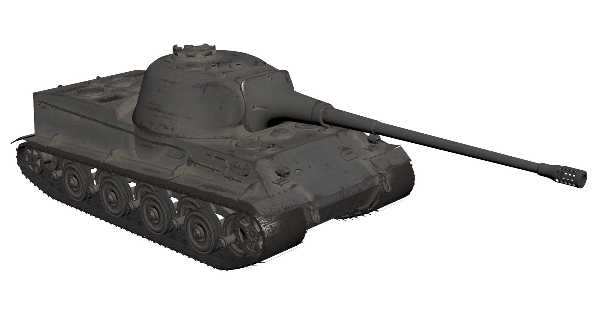 WWII Germany Lowe Heavy Tank Model - TurboSquid 2216546