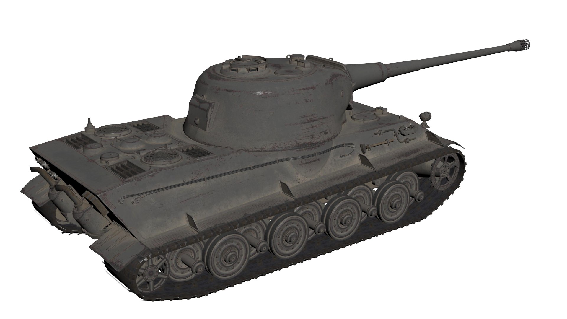 WWII Germany Lowe Heavy Tank Model - TurboSquid 2216546