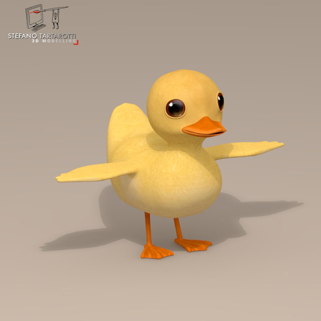 Duck Character 3d Model