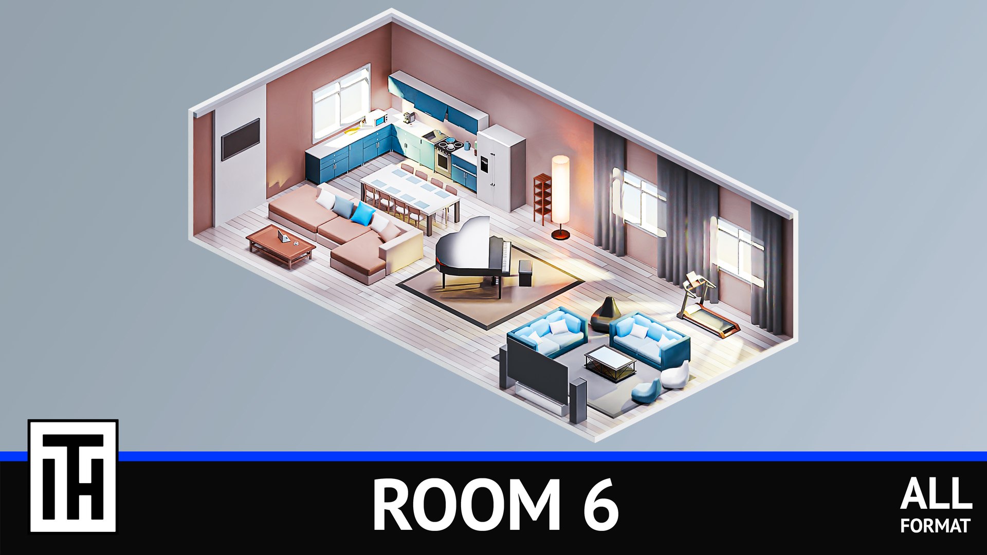 Room 6 3D Model - TurboSquid 2137611