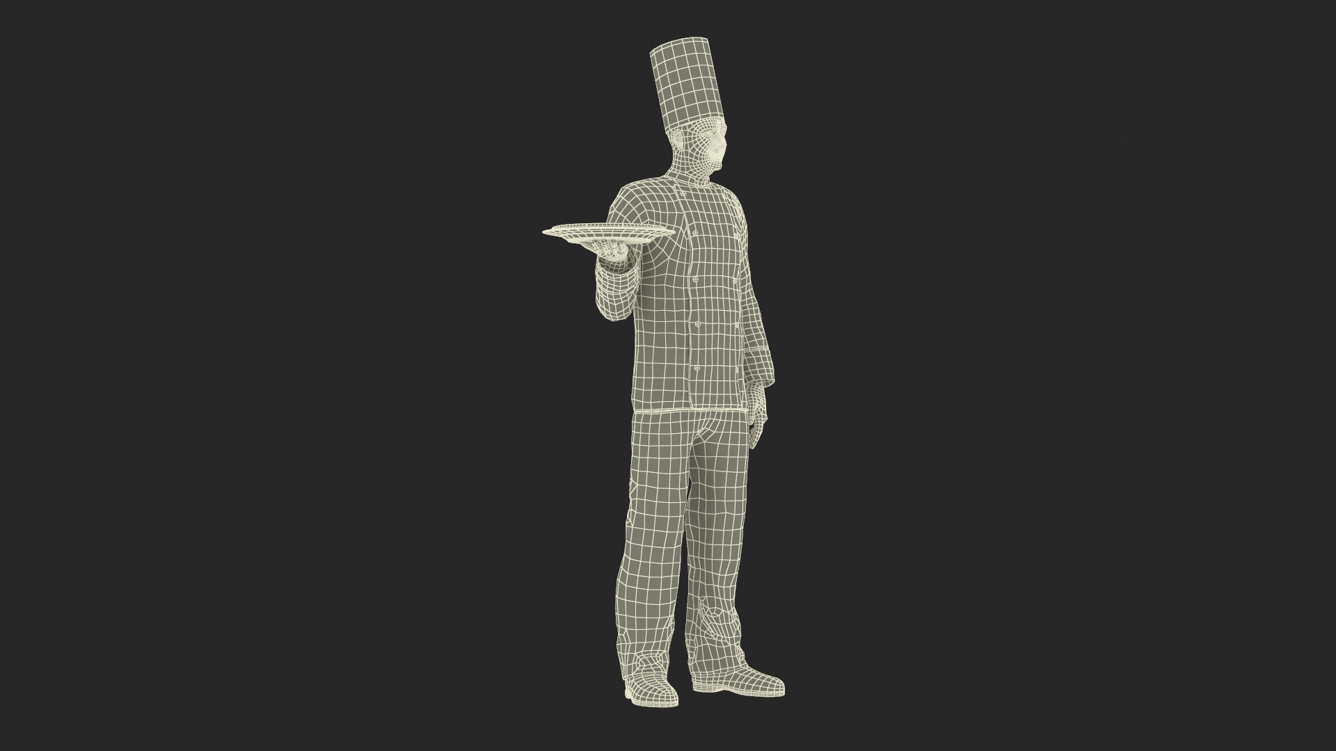 Chef With Pizza 3D Model - TurboSquid 2325074