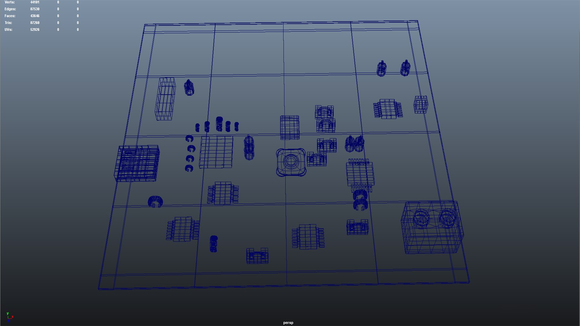 Calculator Mother Board Model - TurboSquid 2185652