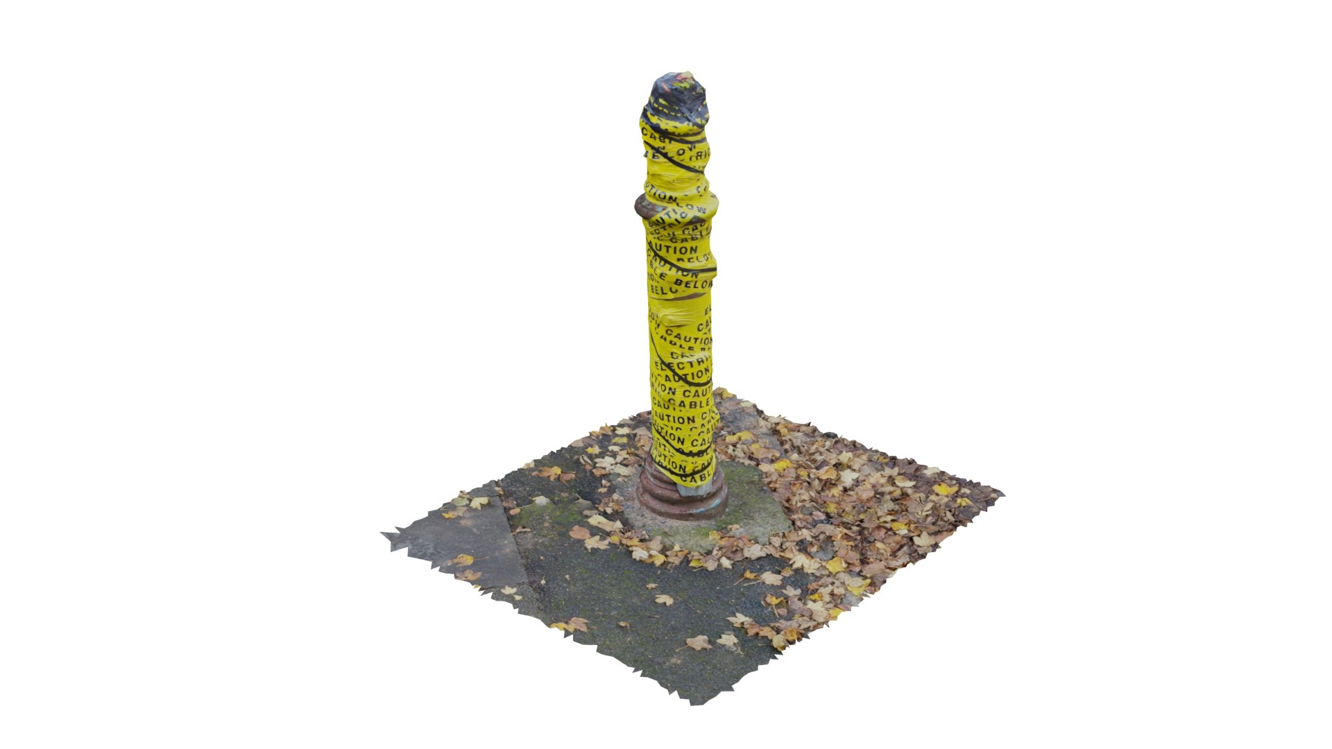 3D Model Damaged Post - TurboSquid 2009660