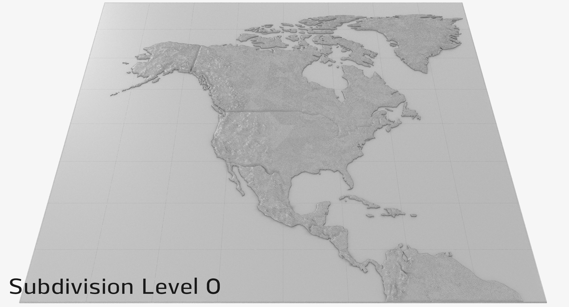 3D North America Topo-Political Map Model - TurboSquid 2338336