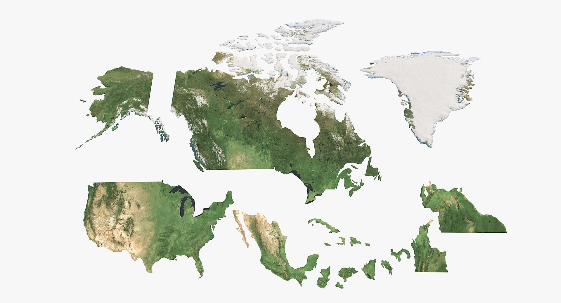3D North America Topo-Political Map Model - TurboSquid 2338336