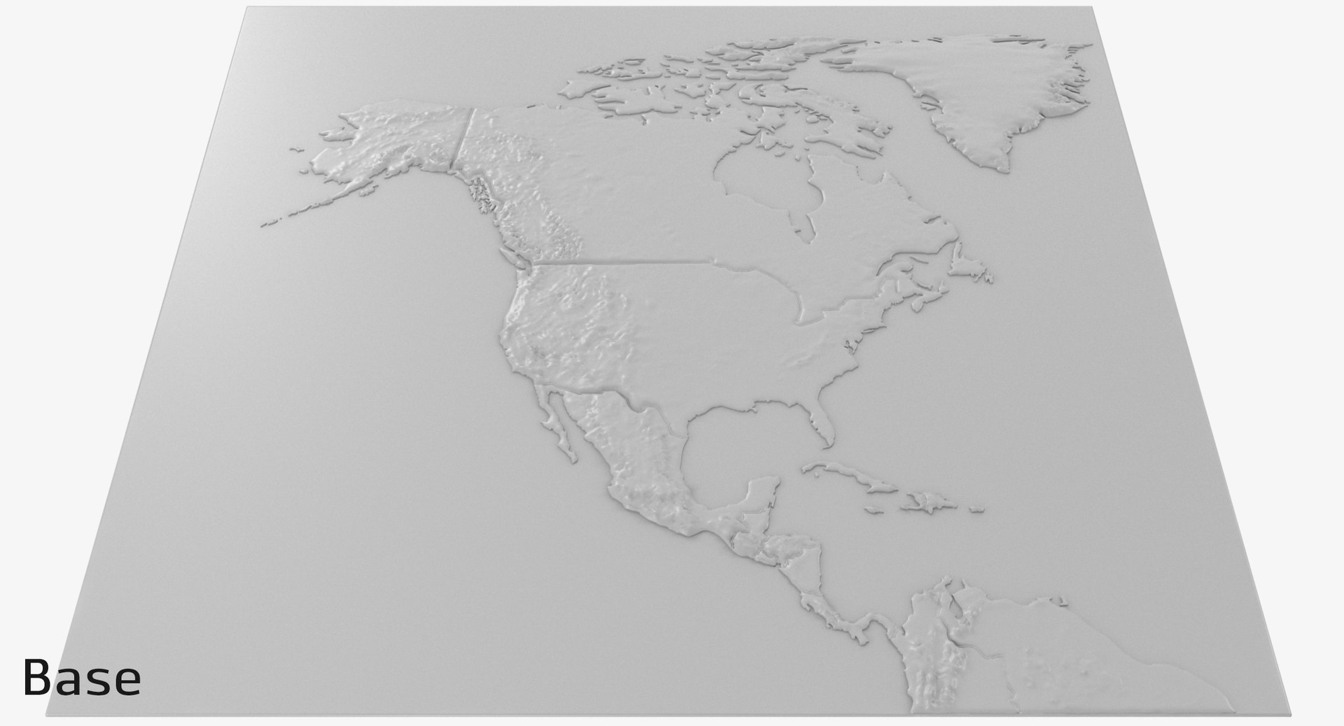 3D North America Topo-Political Map Model - TurboSquid 2338336