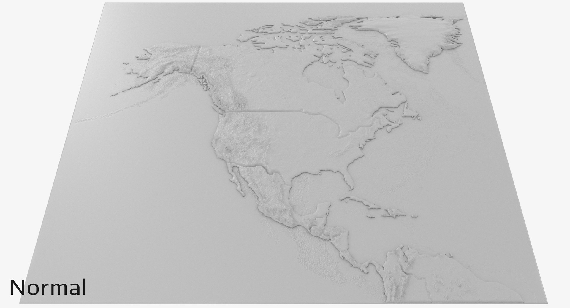 3D North America Topo-Political Map Model - TurboSquid 2338336