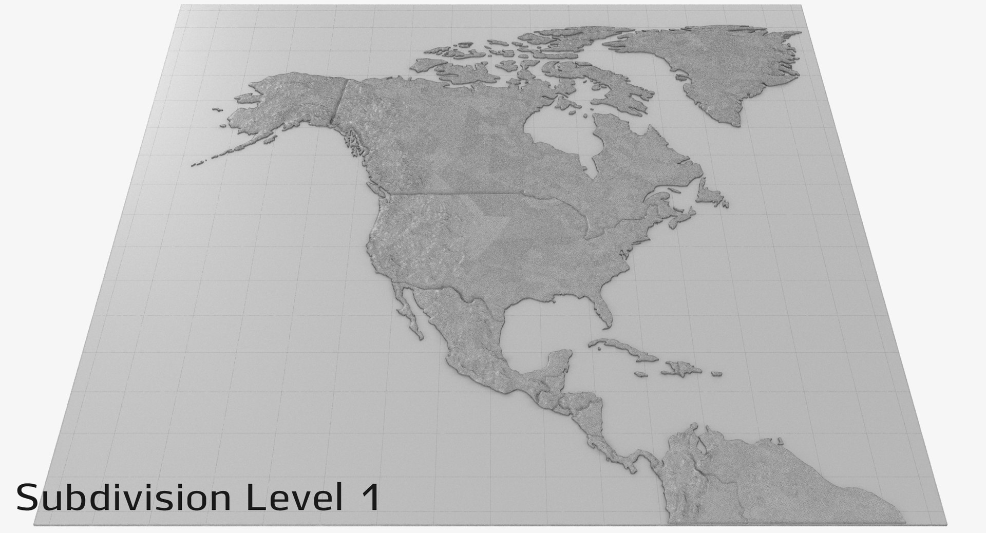 3D North America Topo-Political Map Model - TurboSquid 2338336