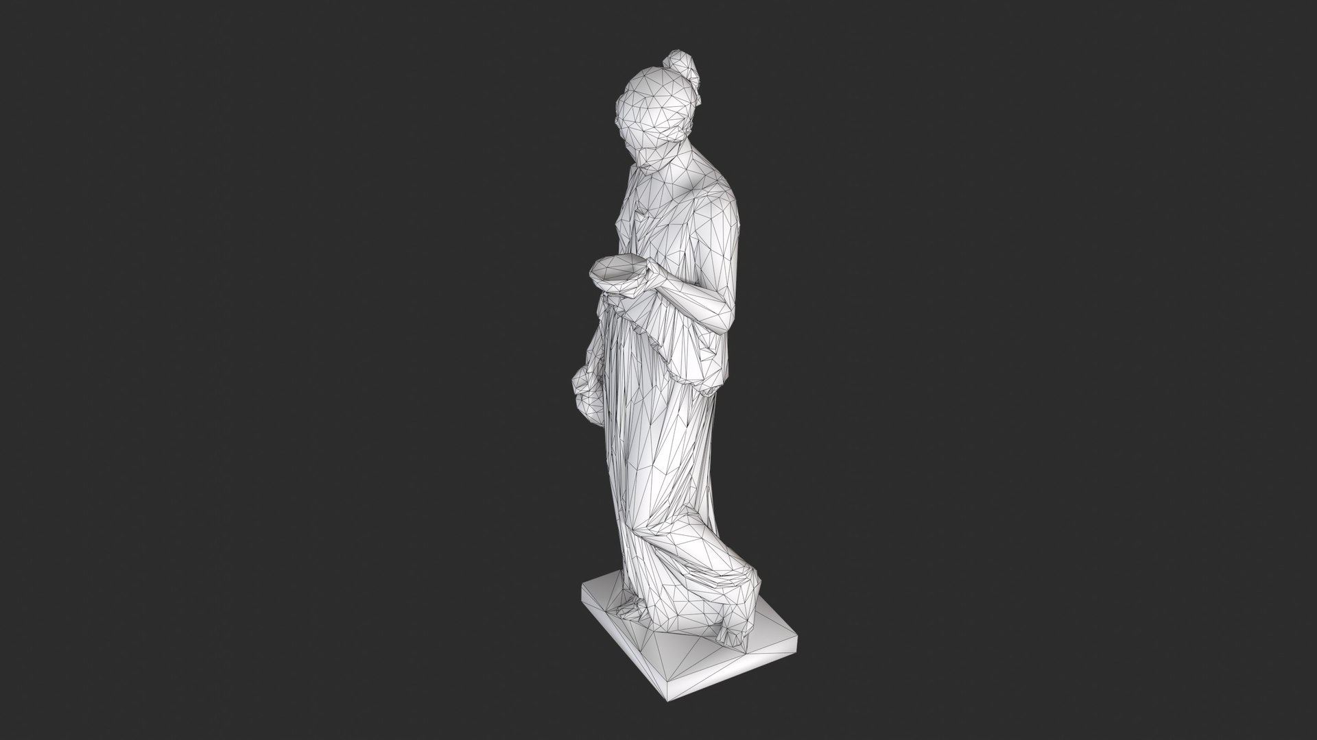 Hebe Statue - Gold 3D Model - TurboSquid 2244603