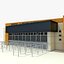 Stadium Ticket Office 3d Model