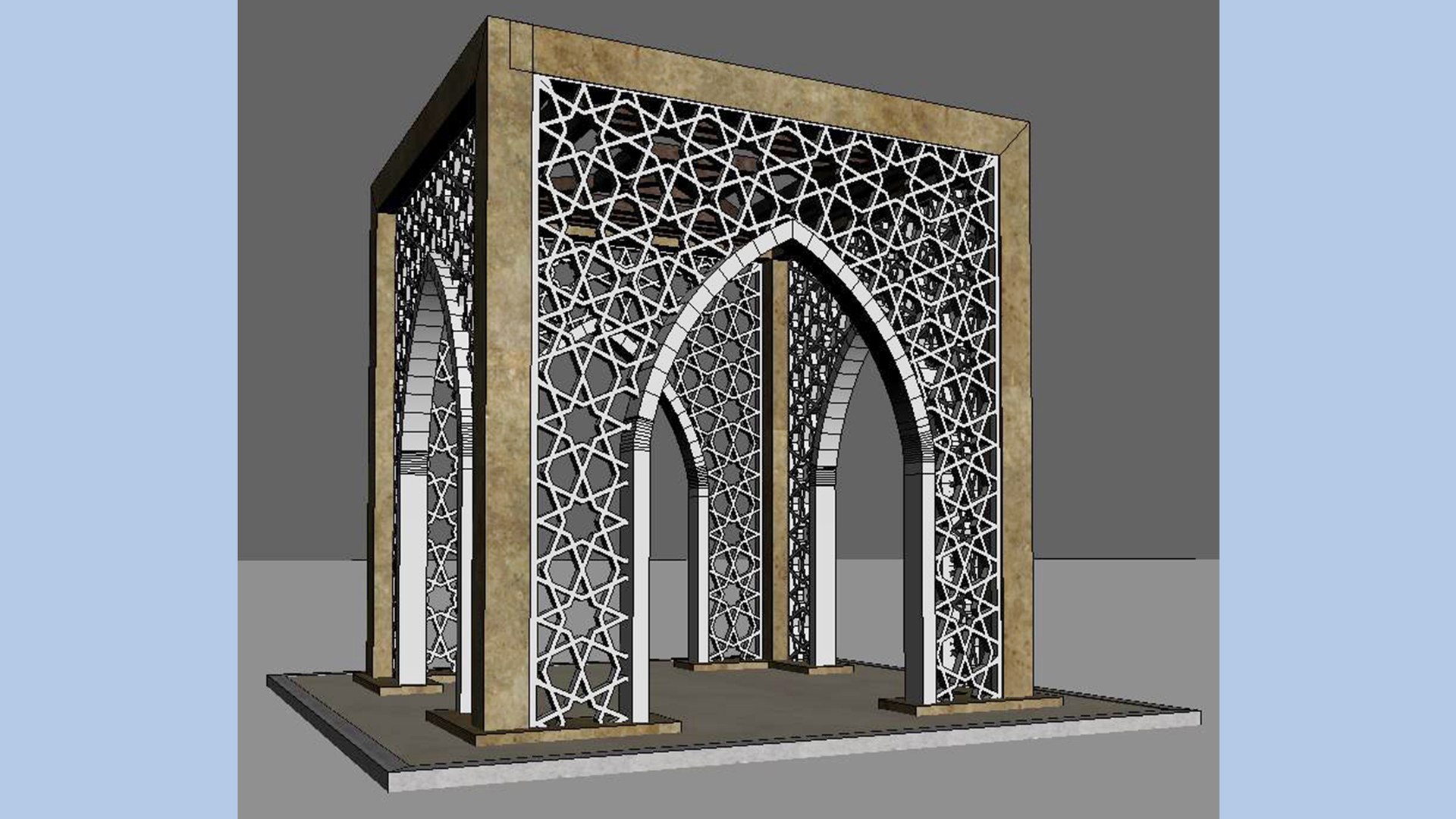 Modern Arabic Gate 3D - TurboSquid 1563620