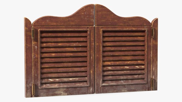 Portas de salão de madeira branqueada Modelo 3D - TurboSquid 2086136