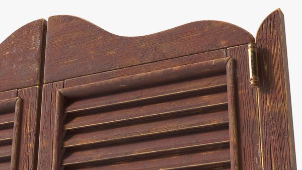 Portas de salão de madeira branqueada Modelo 3D - TurboSquid 2086136