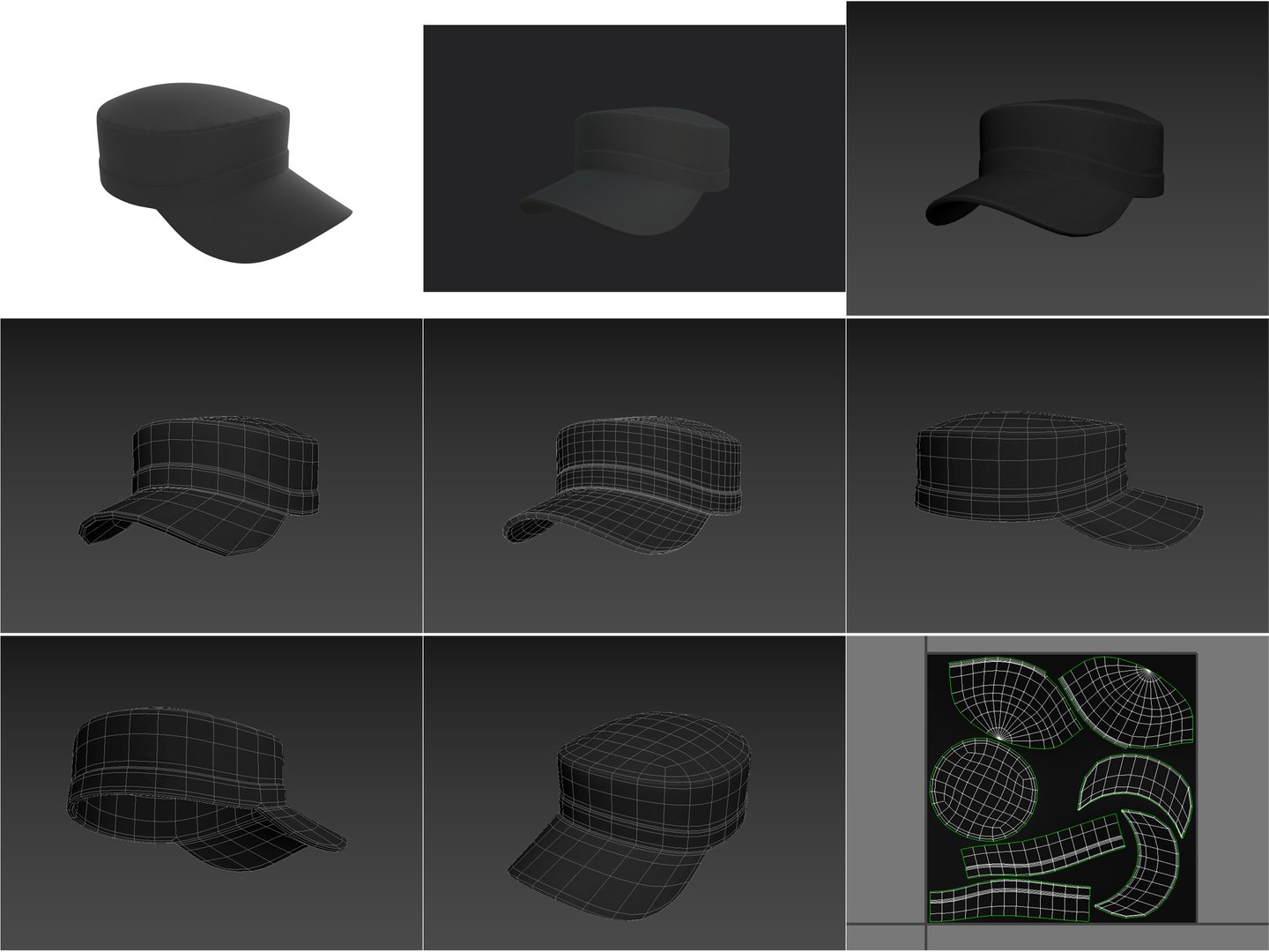 3D Hats and Helmets Pack 9 model - TurboSquid 2126549