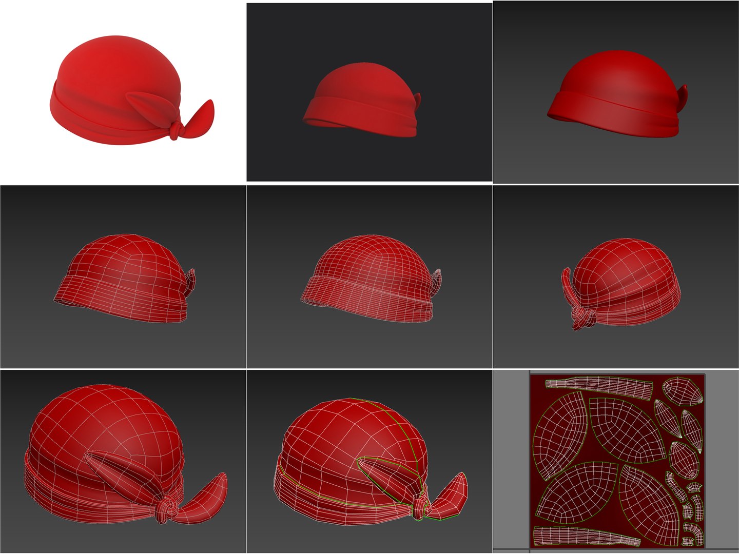 3D Hats and Helmets Pack 9 model - TurboSquid 2126549
