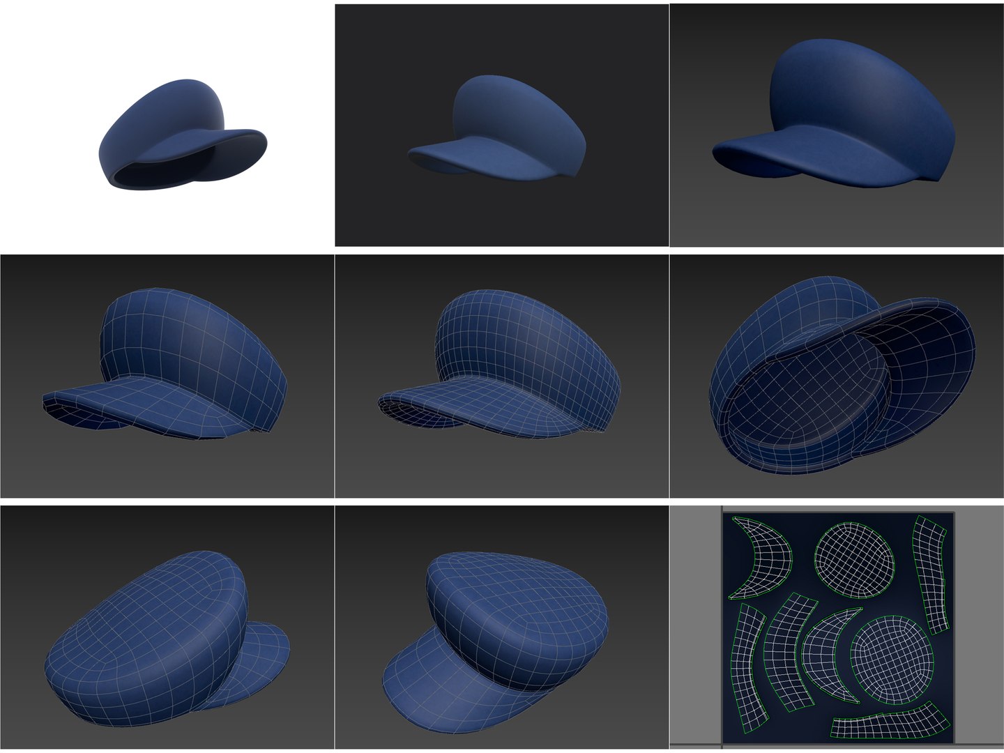 3D Hats and Helmets Pack 9 model - TurboSquid 2126549