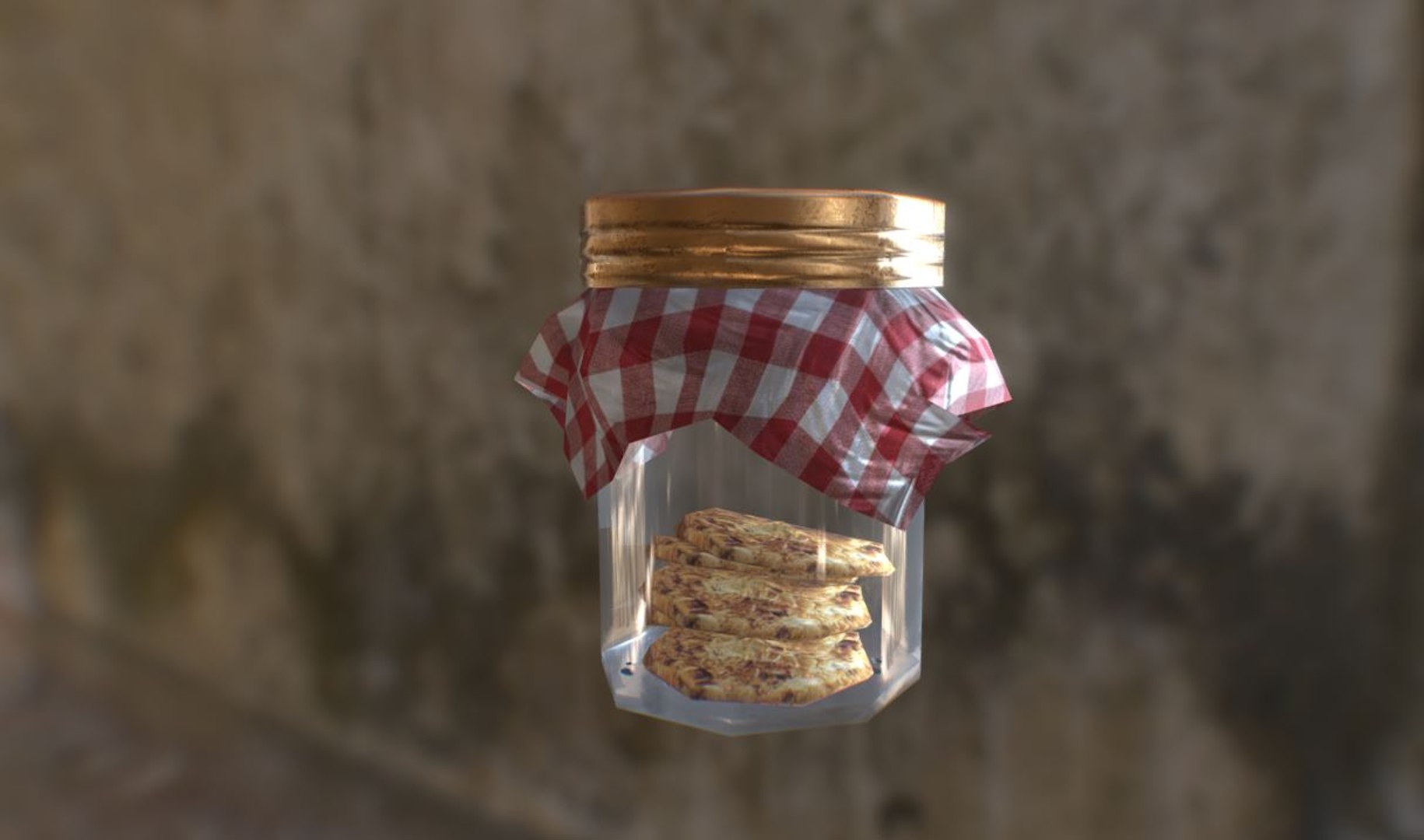 3D Cookie Jar Model - TurboSquid 1507300