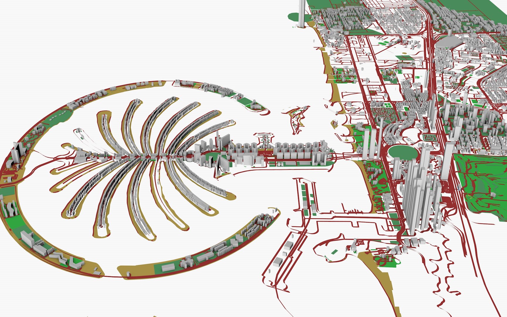 3D Town Structure Cityscape - TurboSquid 1698176