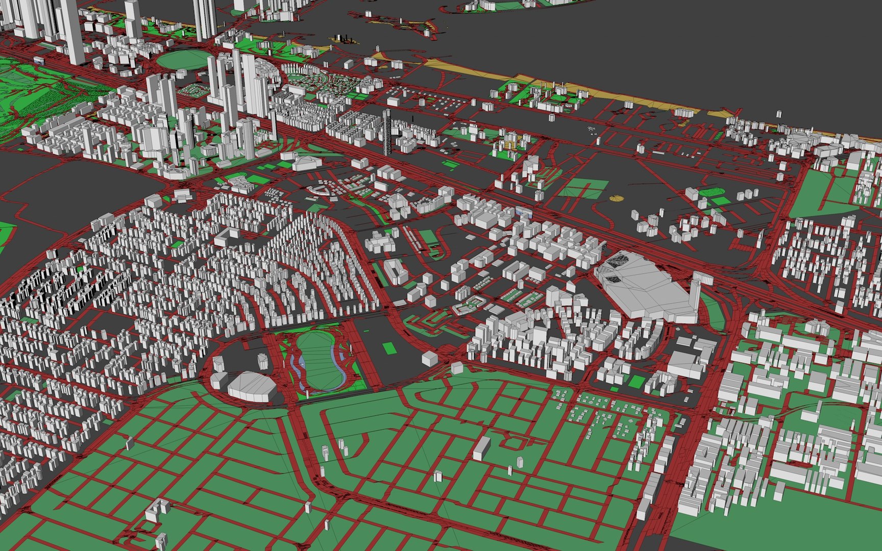 3D Town Structure Cityscape - TurboSquid 1698176