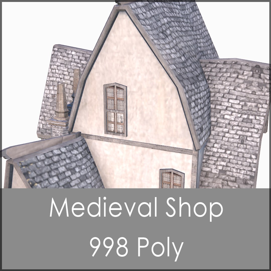 Medieval Shop 3d Model