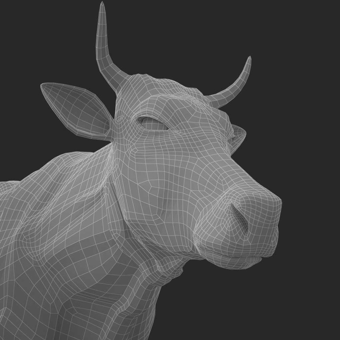 Cow 3D - TurboSquid 1240232