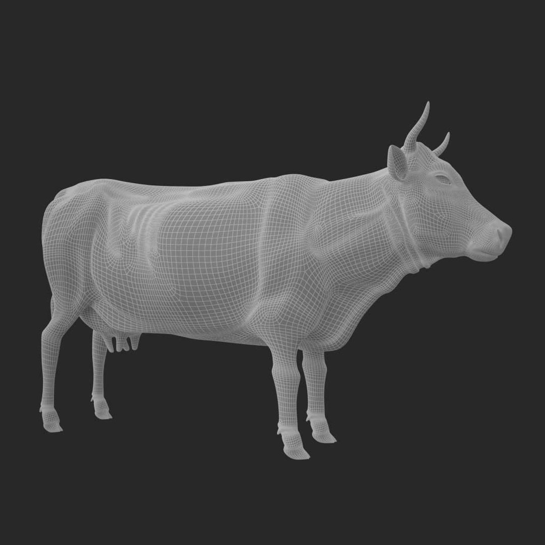 Cow 3D - TurboSquid 1240232