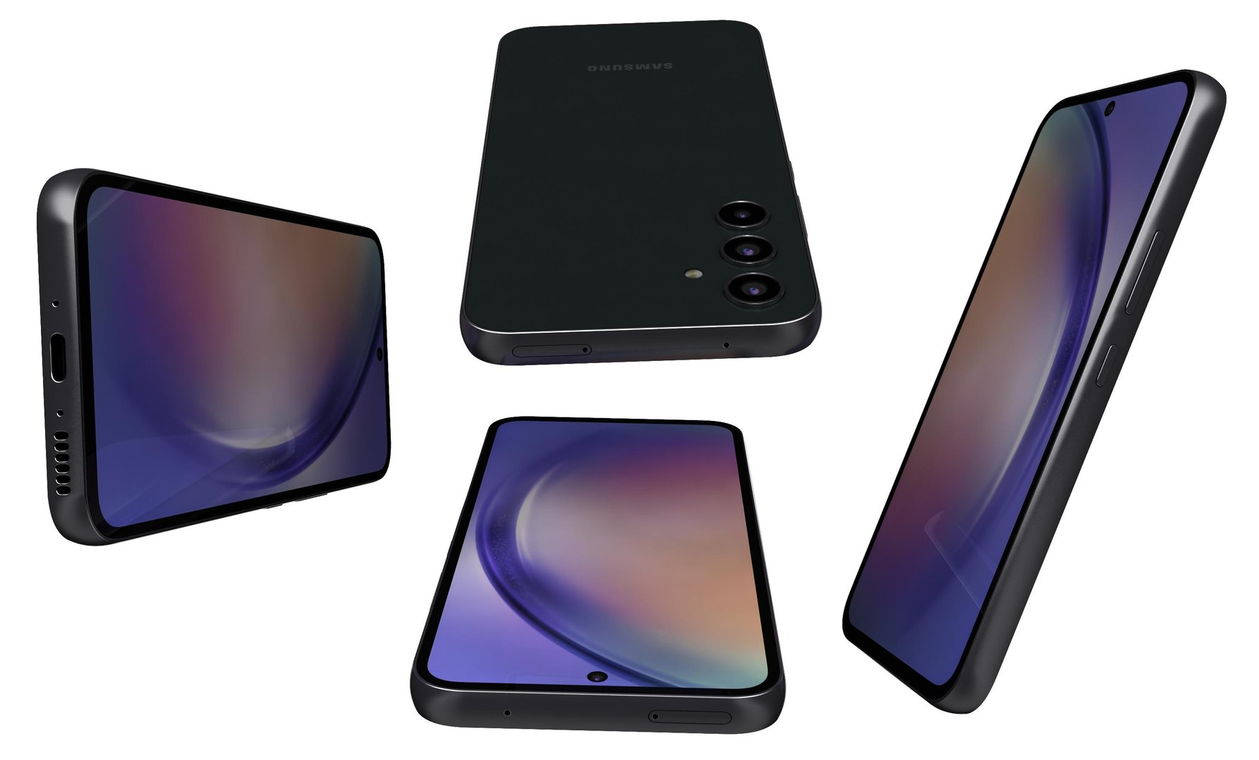 Samsung Galaxy A54 Black 3D Model - TurboSquid 2042652