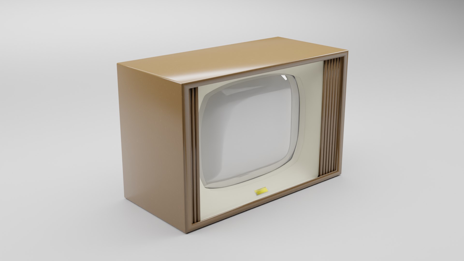 3D Vintage Television Tv Model - TurboSquid 1596377