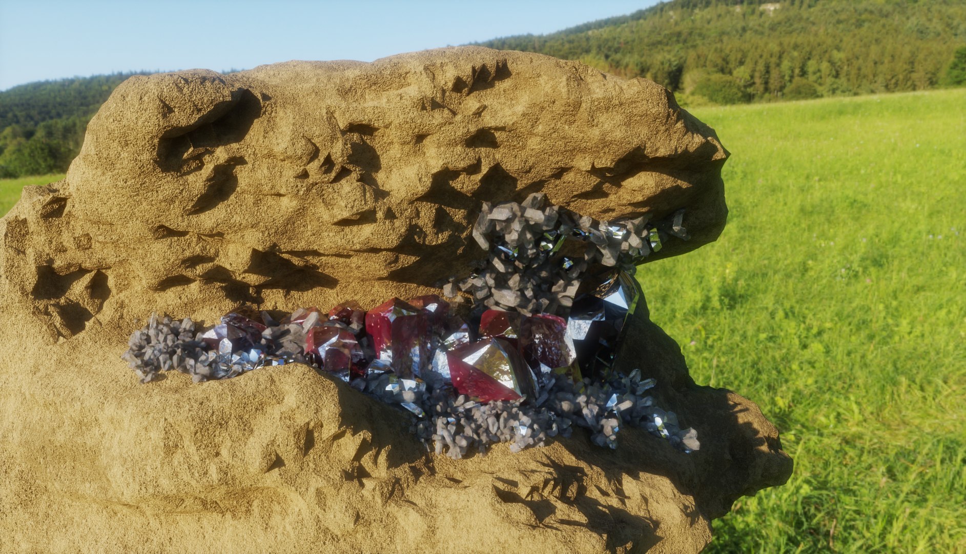 3D Low Poly 4 Sided Crystals Pack - TurboSquid 1972047