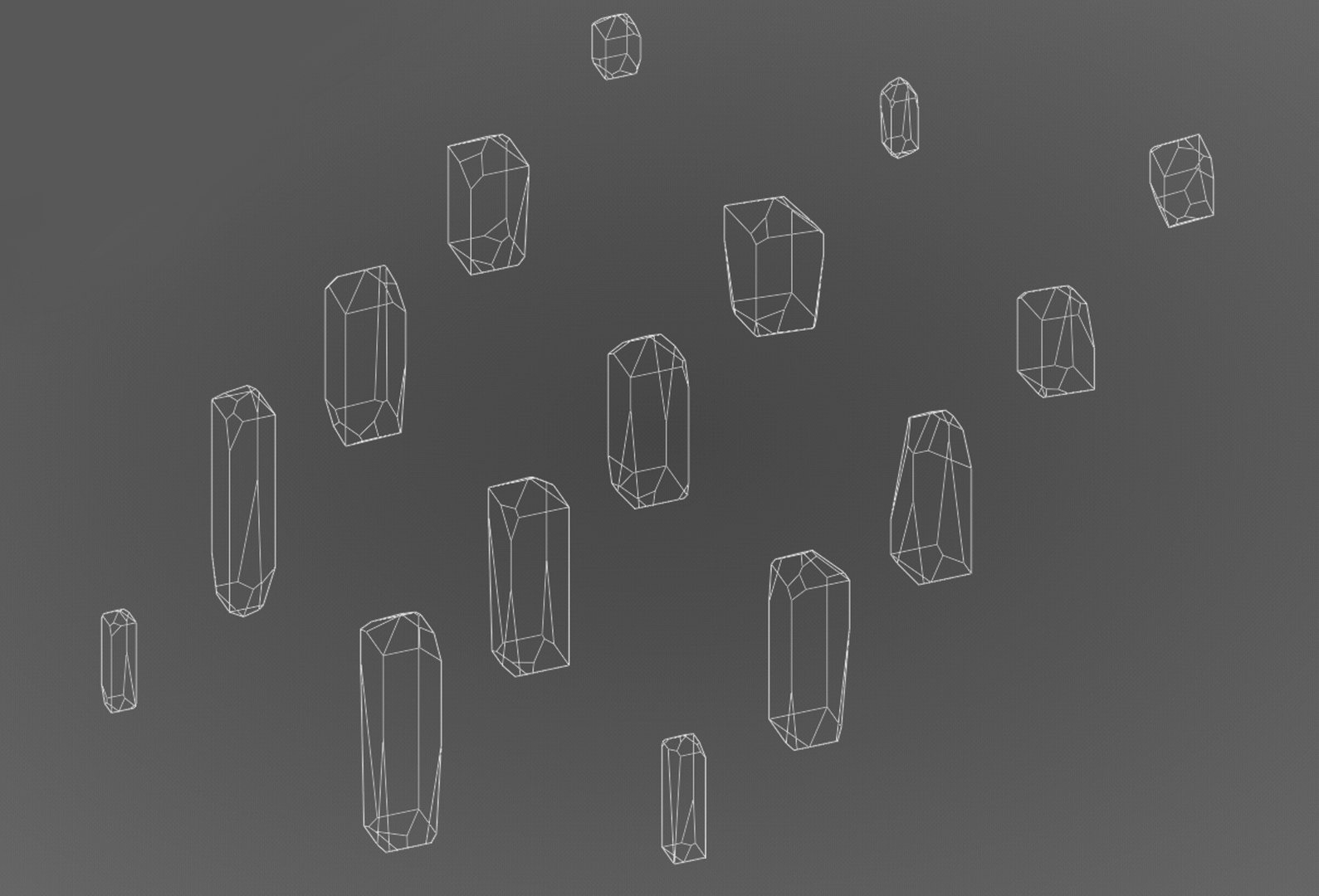 3D Low Poly 4 Sided Crystals Pack - TurboSquid 1972047