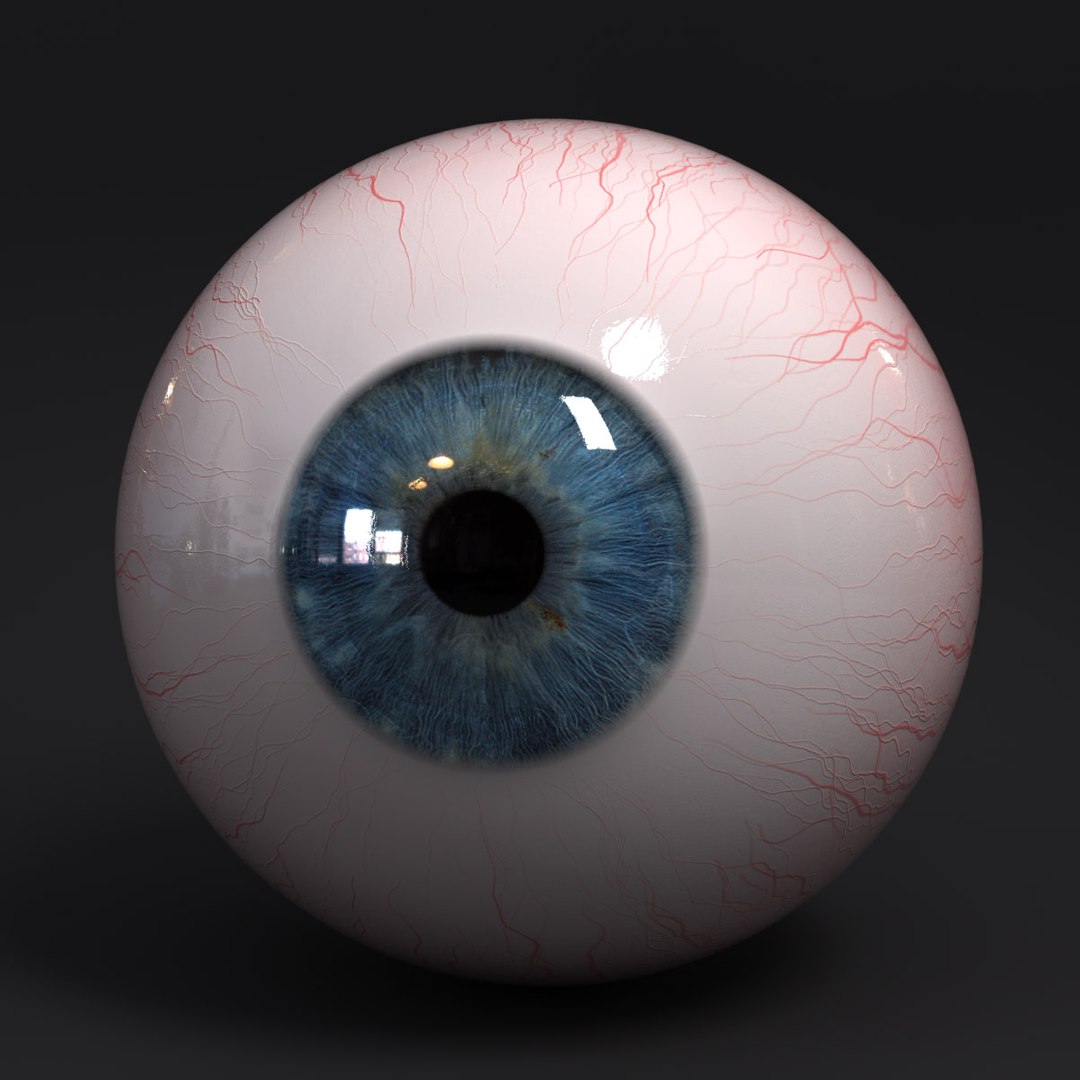 Realistic Huan Eye 3d Obj