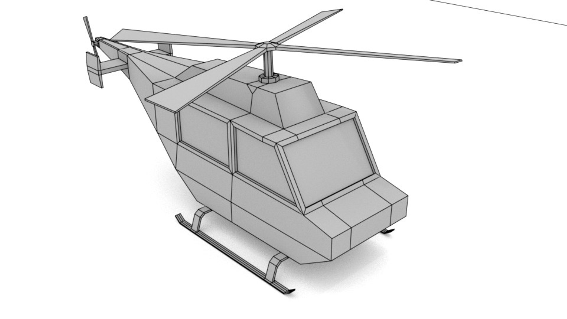 3d Blender Helicopter