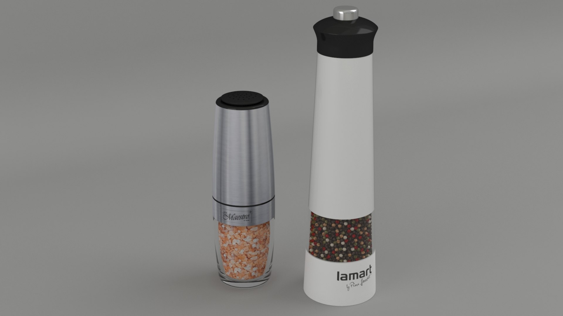 3D Collection of high-quality models of sets for spices and sauces ...