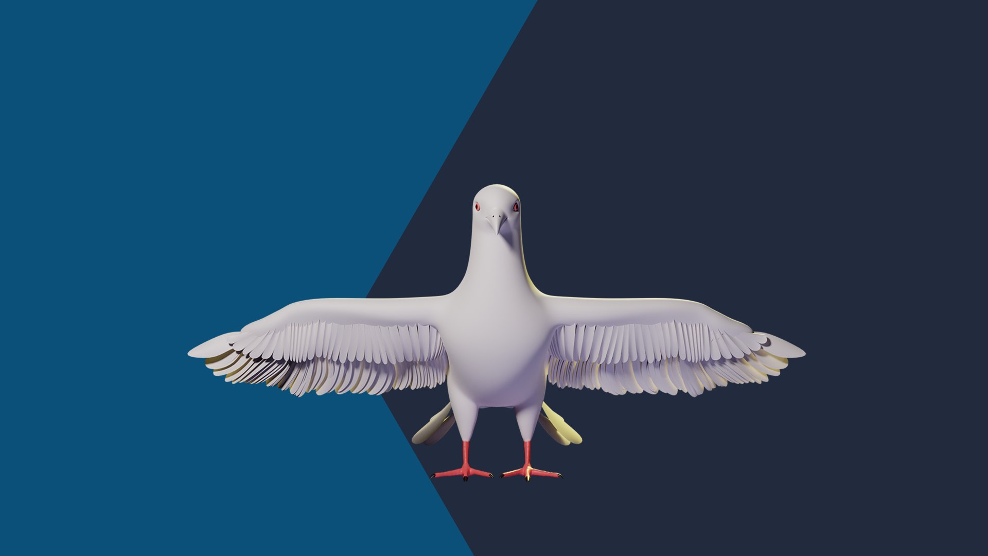 Pigeon 3D Cartoon Rigged Model - Blender 3D Model - TurboSquid 2222017
