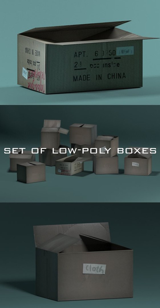 Packaging Box Games 3D Model - TurboSquid 1261982