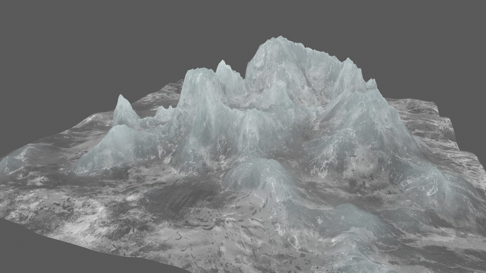 3D Model Snow Mountain - TurboSquid 1175076