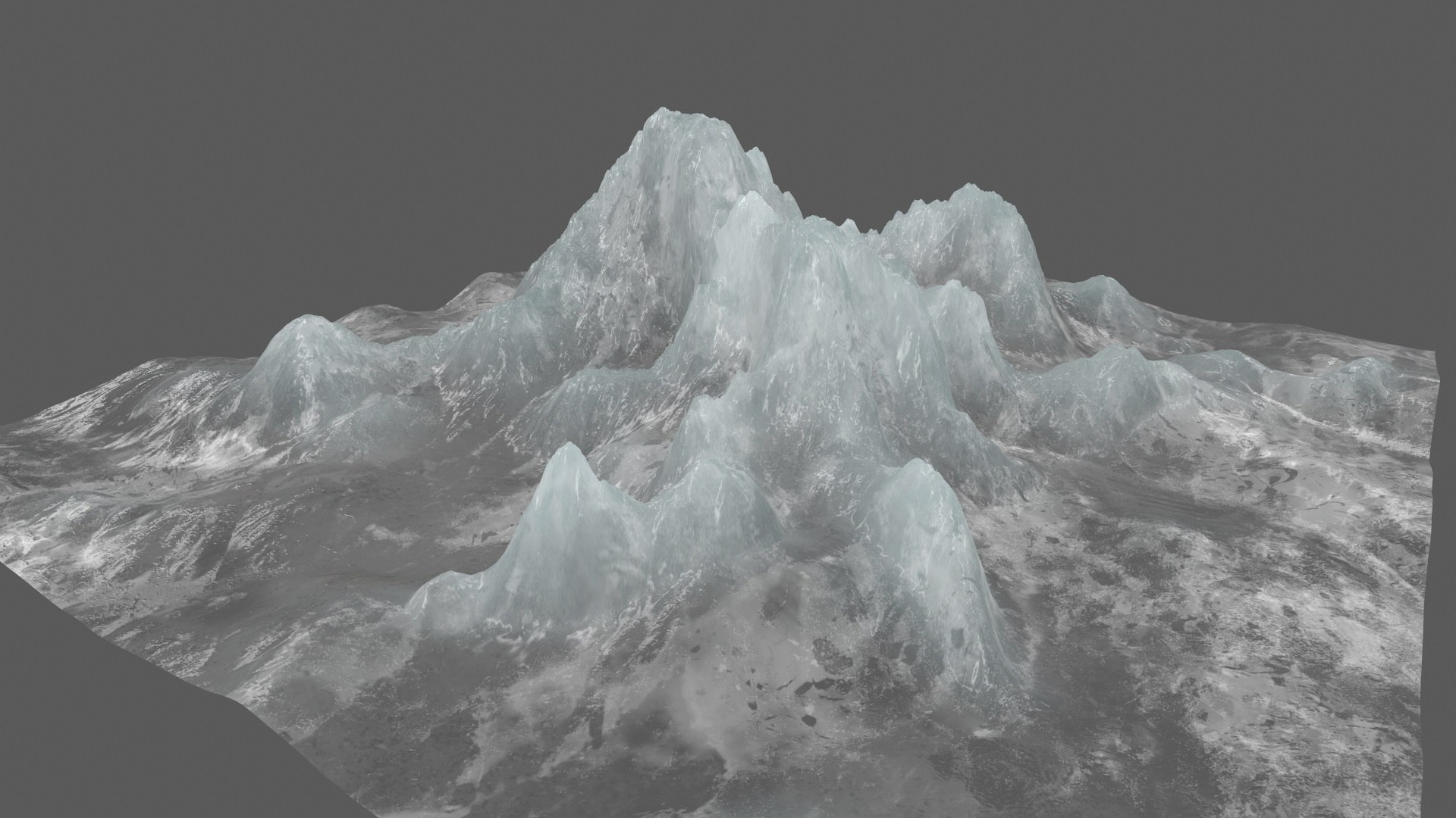3D Model Snow Mountain - TurboSquid 1175076