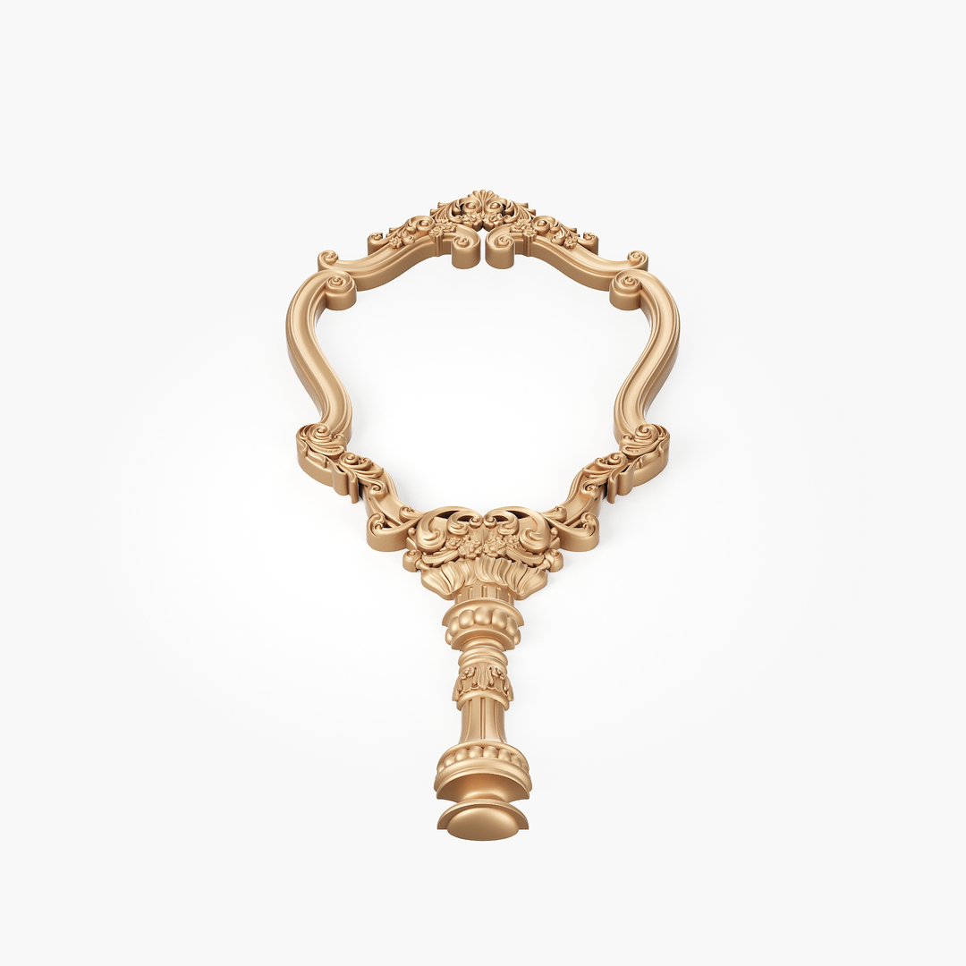 Oval Carved Frame With Handle 3D Model - TurboSquid 2024803