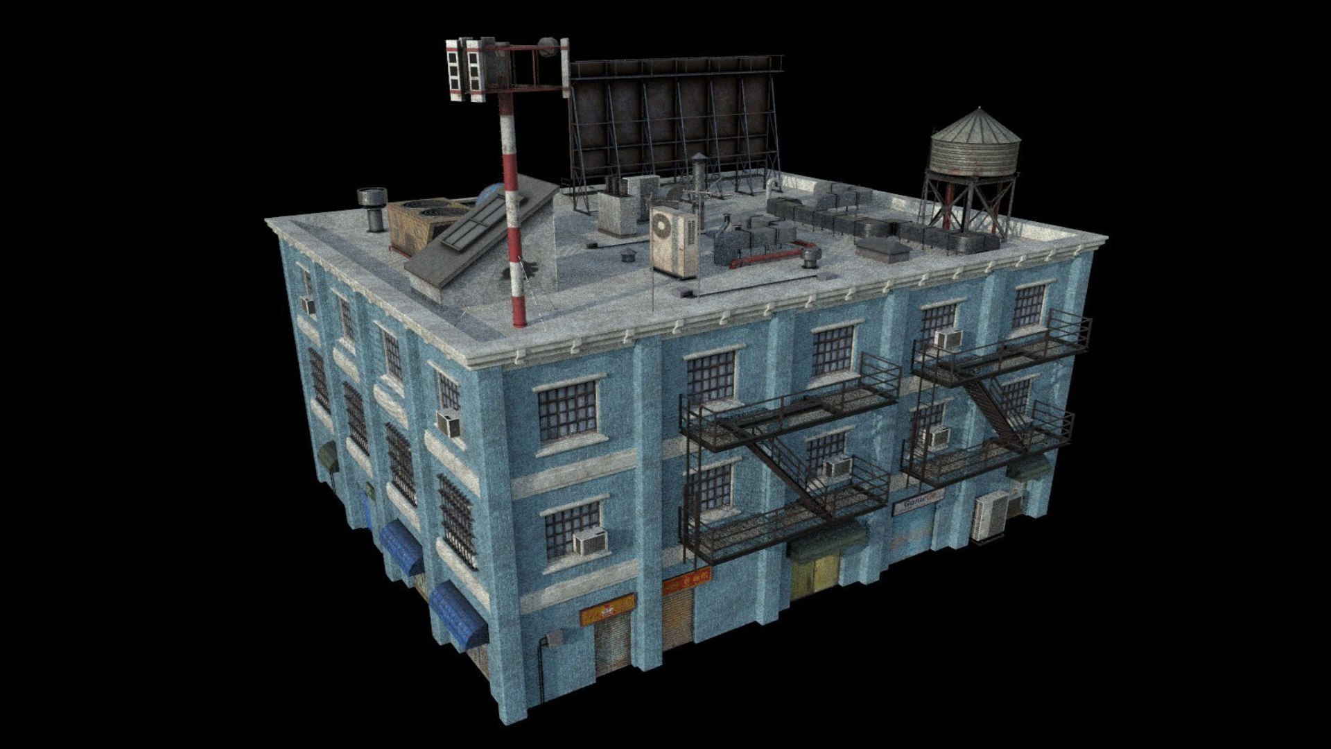 3D Modular Urban Buildings Pack model - TurboSquid 2130205