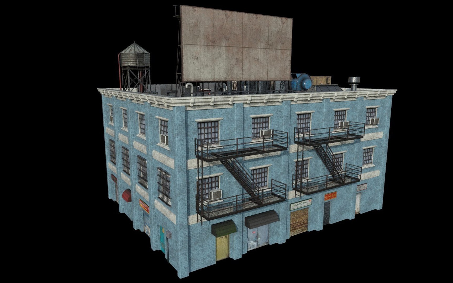 3D Modular Urban Buildings Pack model - TurboSquid 2130205