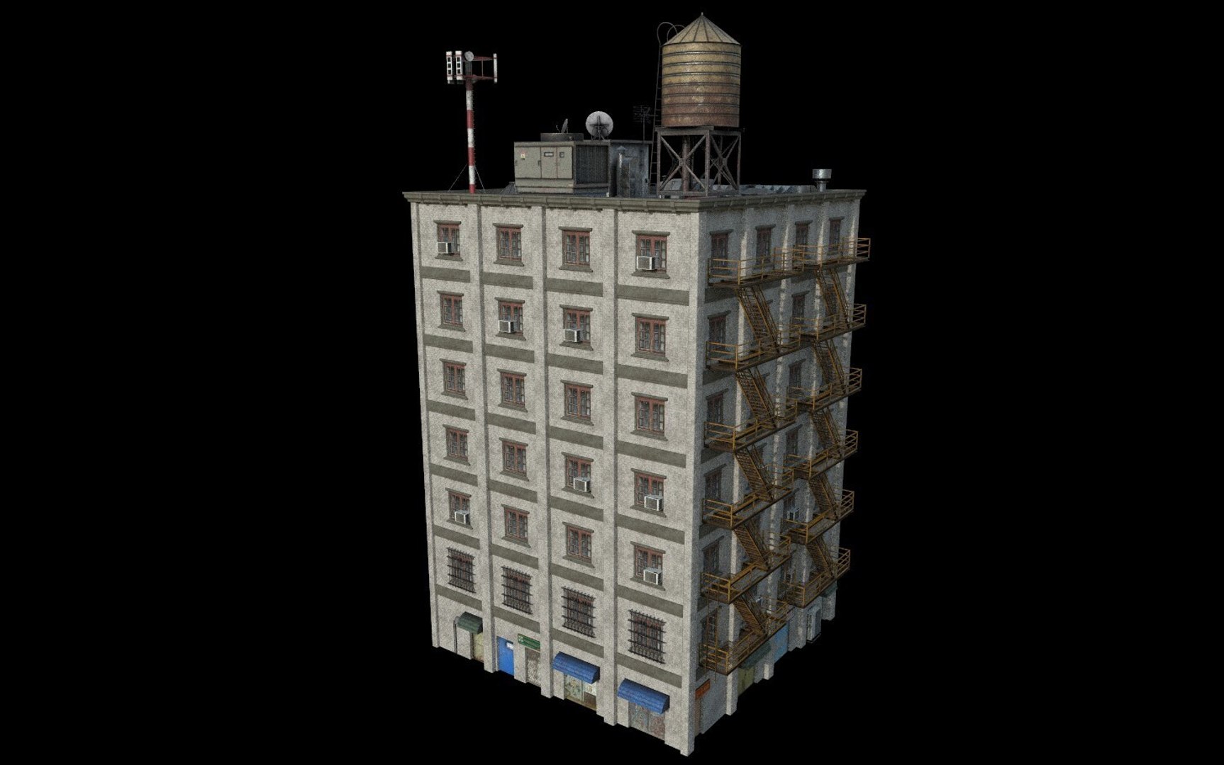 3D Modular Urban Buildings Pack model - TurboSquid 2130205