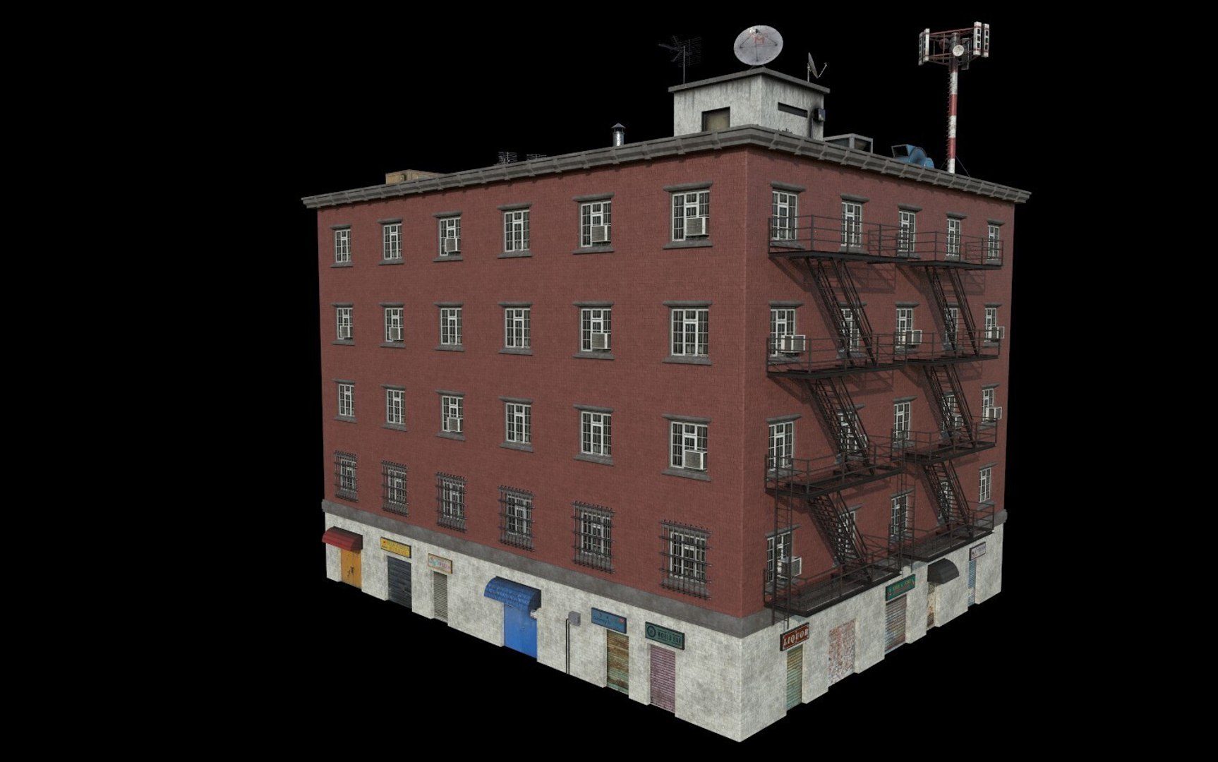 3D Modular Urban Buildings Pack model - TurboSquid 2130205