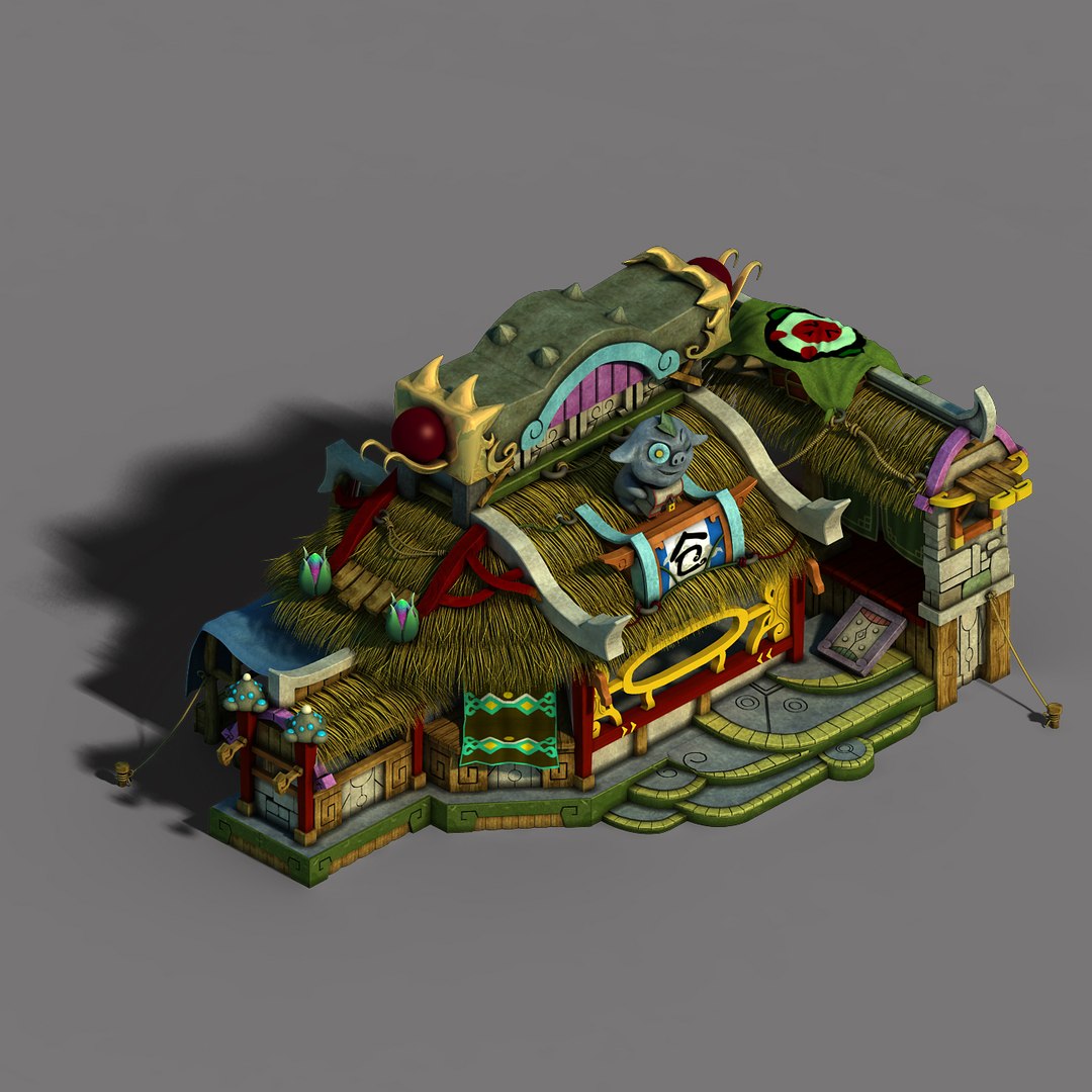 3D gang building - advanced model - TurboSquid 1452374