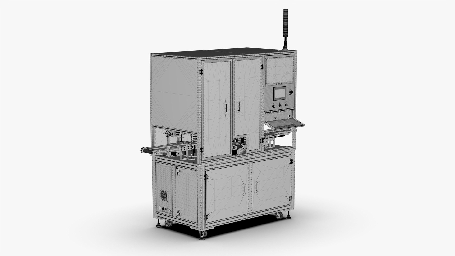 Automatic Soft Pack Battery Pack Measuring Machine 3D Model ...