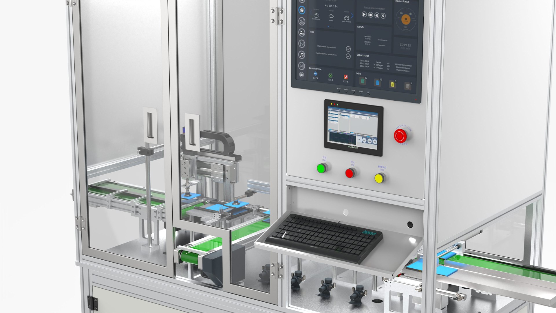 Automatic Soft Pack Battery Pack Measuring Machine 3D Model ...