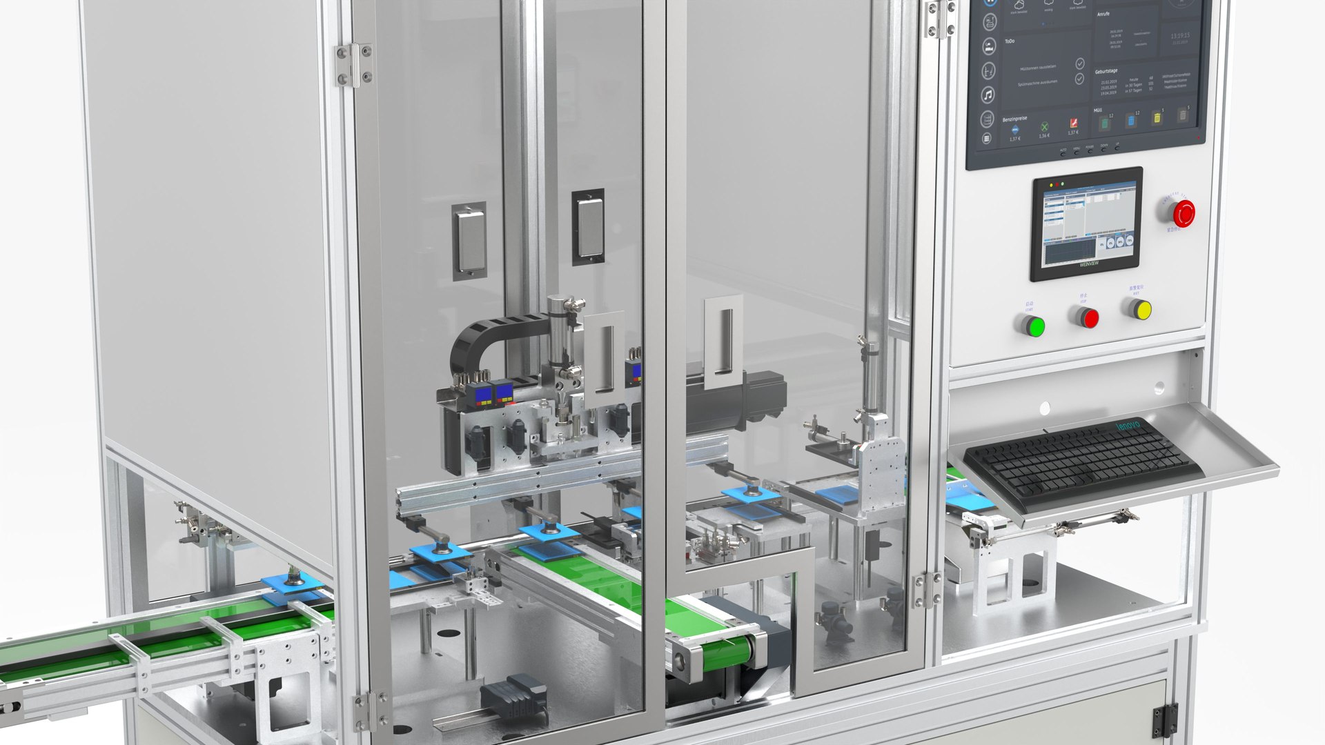 Automatic Soft Pack Battery Pack Measuring Machine 3D Model ...